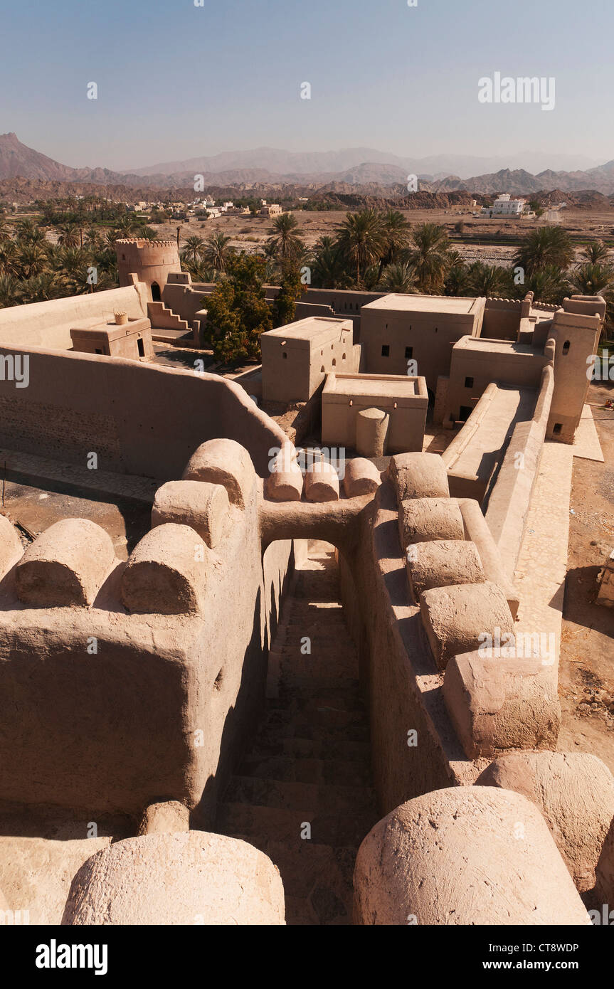 Elk207-2286v Oman, Bidbid Fort, interior courtyard Stock Photo - Alamy