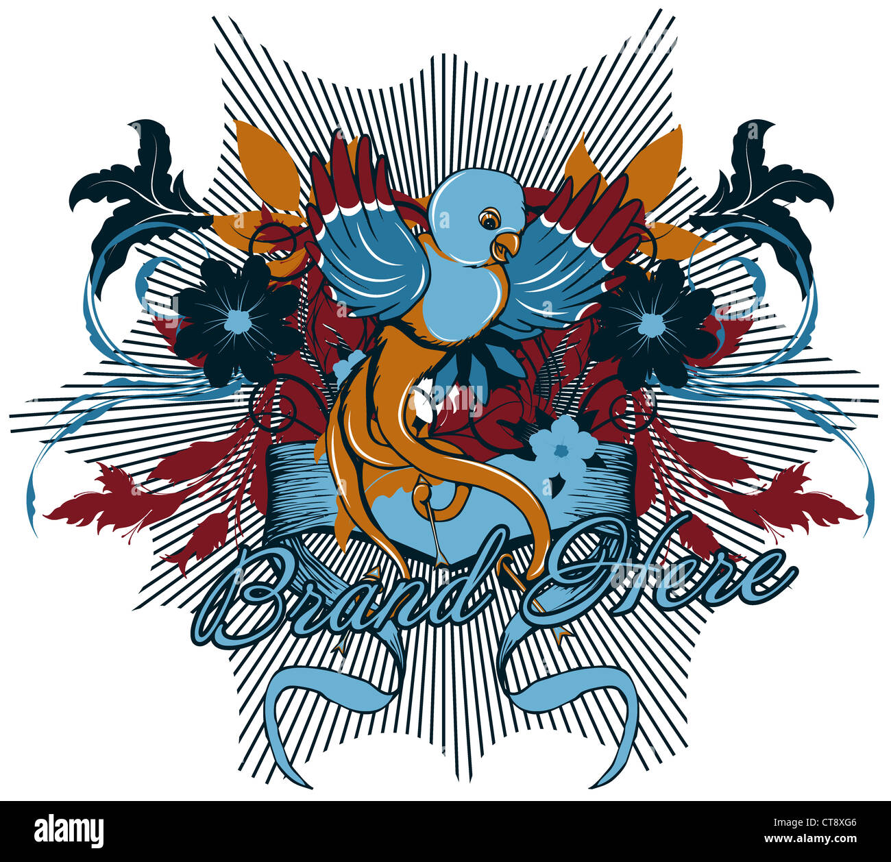 t-shirt vector design - color separation on layers - ready to print on ...