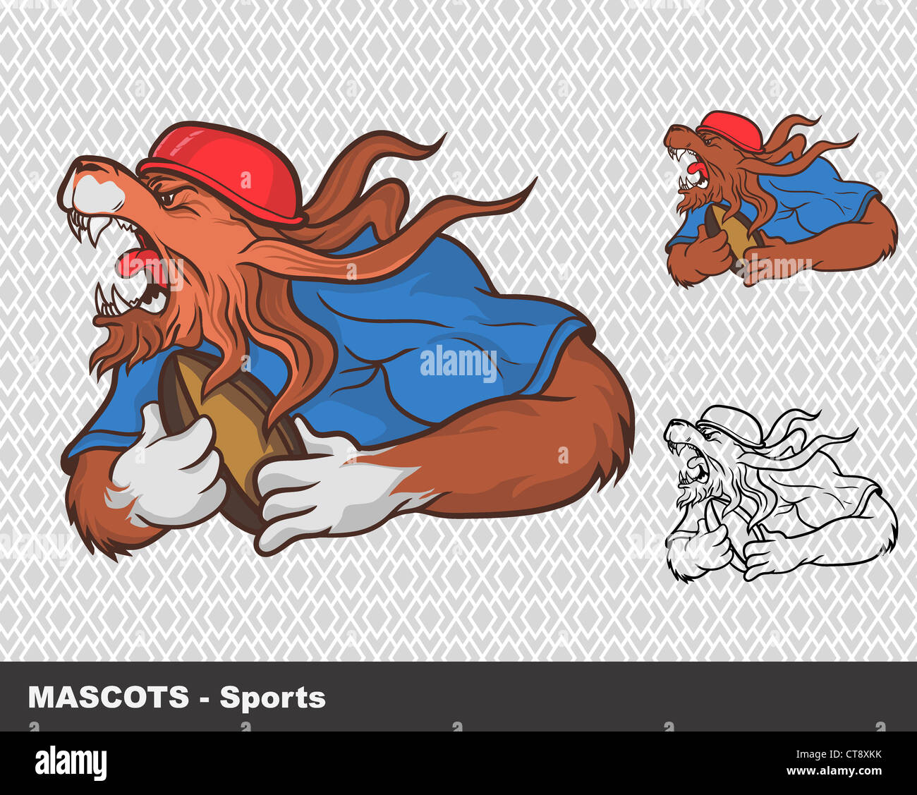 vector sport mascot Stock Photo - Alamy