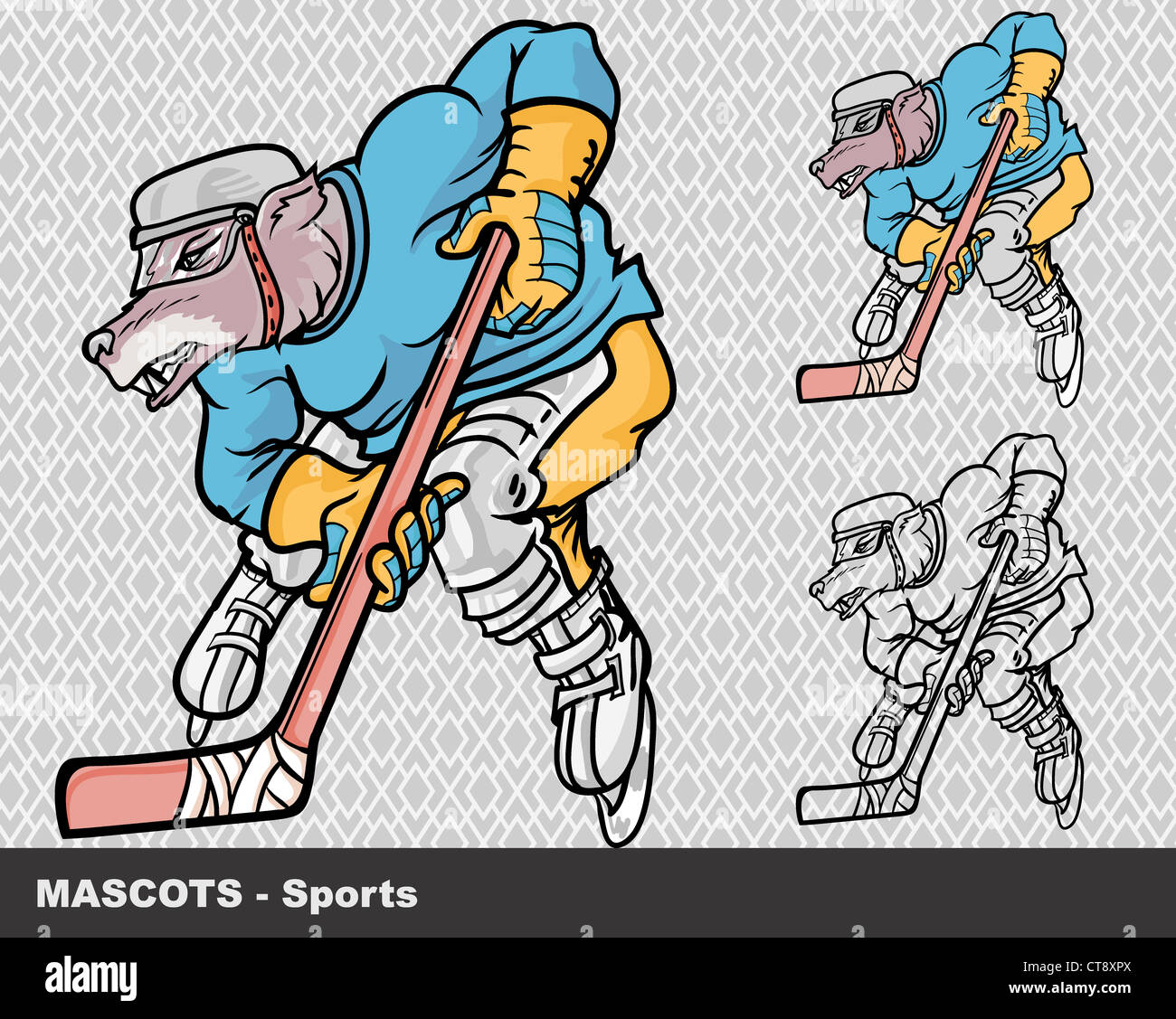 vector sport mascot Stock Photo - Alamy