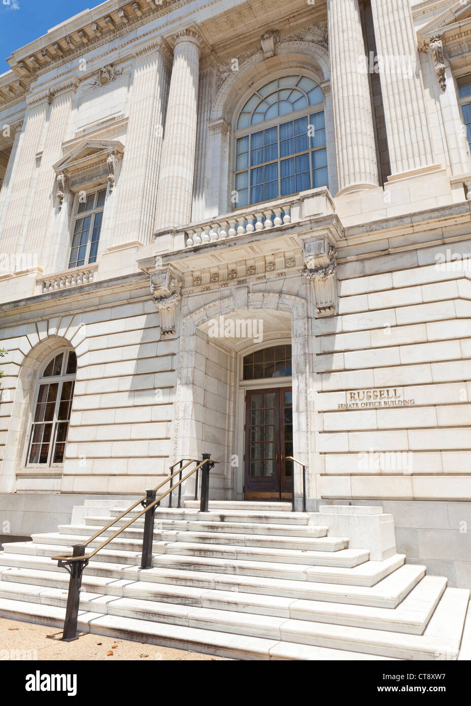 Russell Senate Office building entrance Stock Photo - Alamy