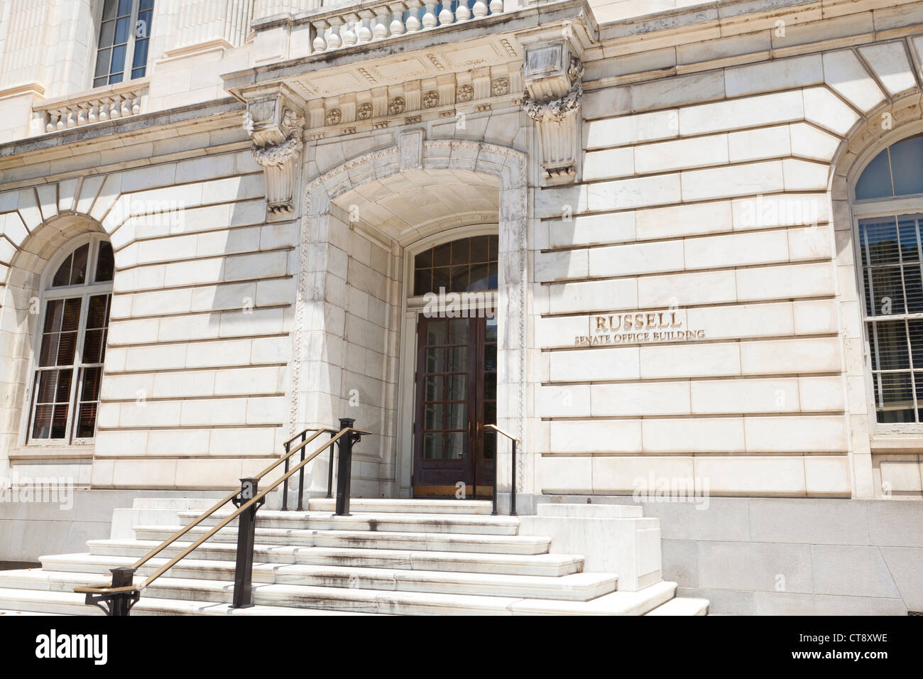 Russell Senate Office building entrance Stock Photo - Alamy