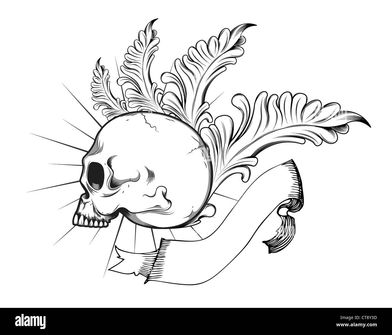 Skull floral hi-res stock photography and images - Alamy