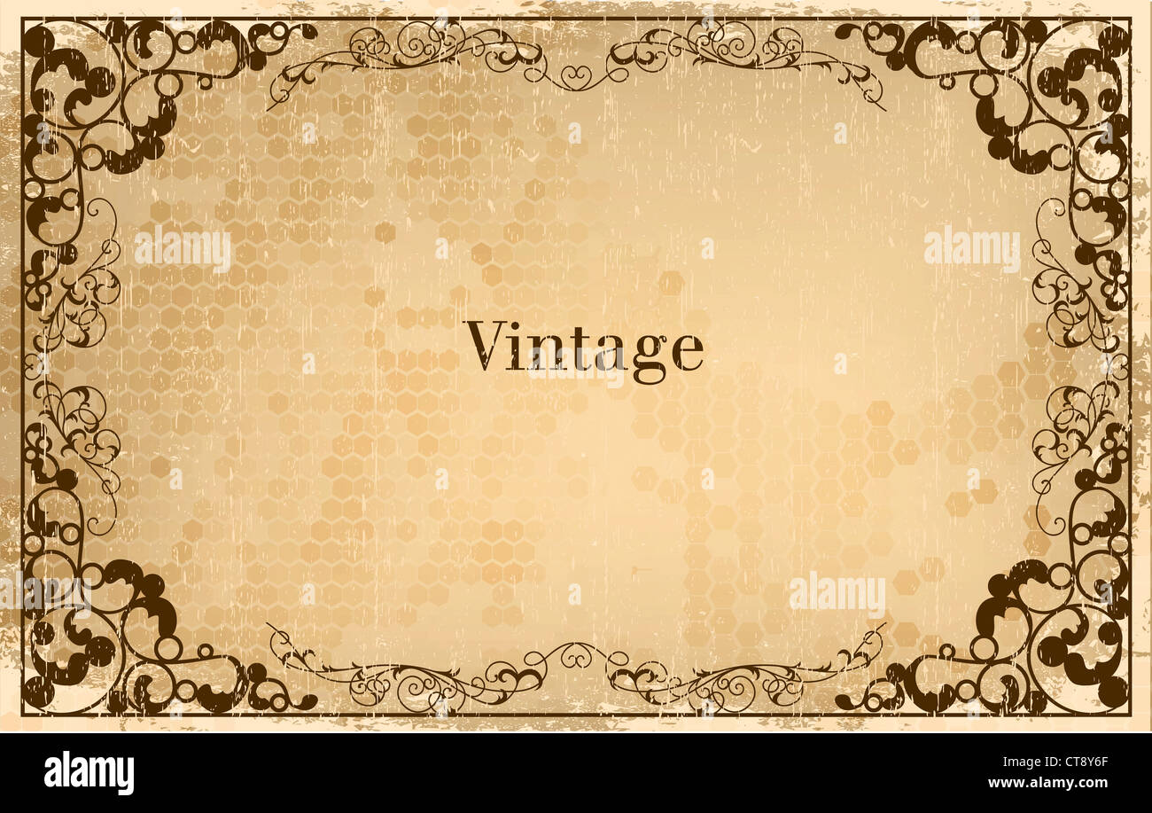 rought iron frame vector illustration Stock Photo - Alamy