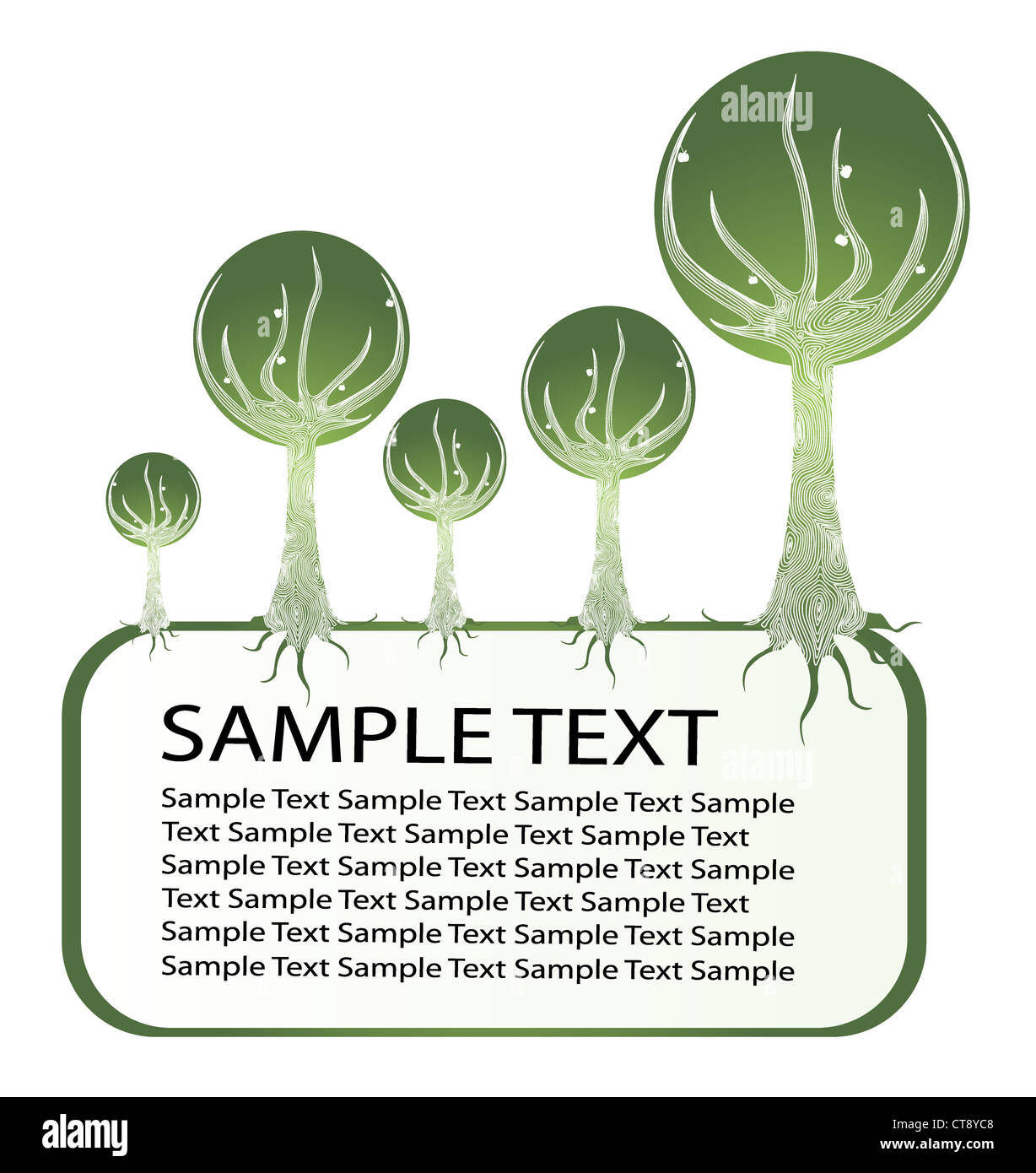 abstract tree with lots of beautiful leaves Stock Photo - Alamy