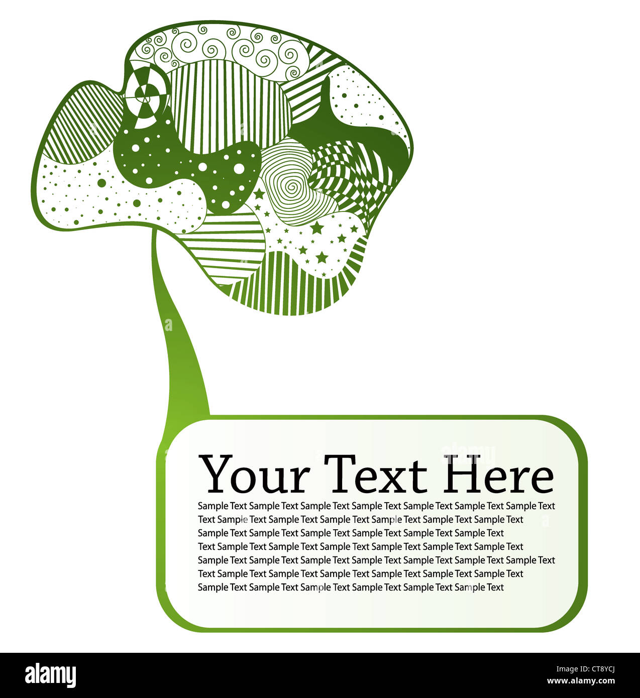 abstract tree with lots of beautiful leaves Stock Photo - Alamy