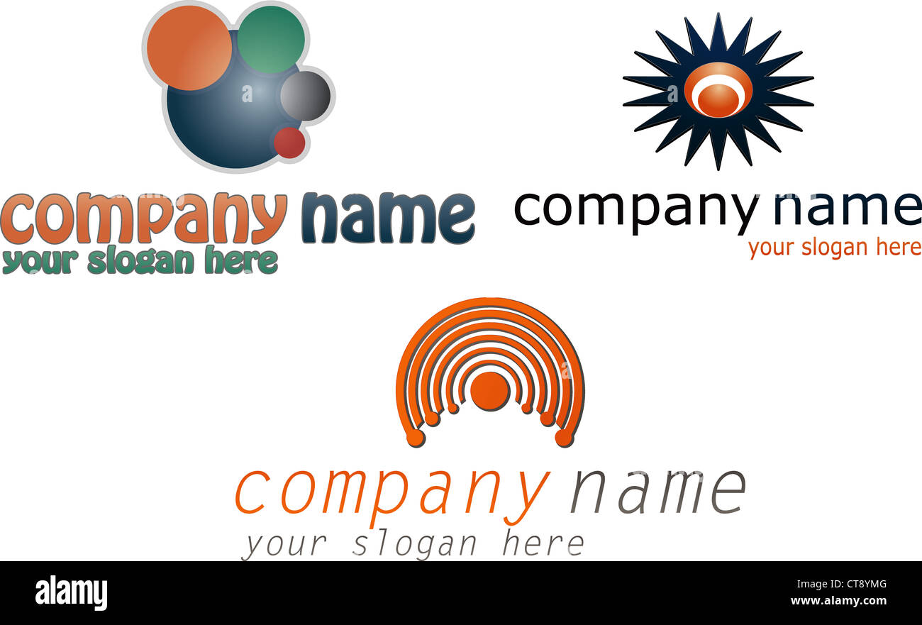 logo vector set Stock Photo - Alamy