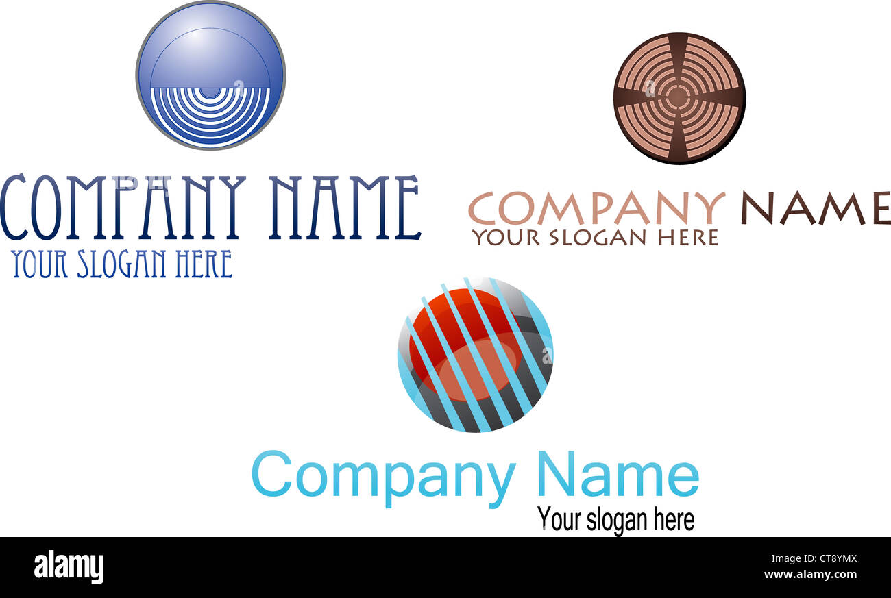 logo vector set Stock Photo - Alamy