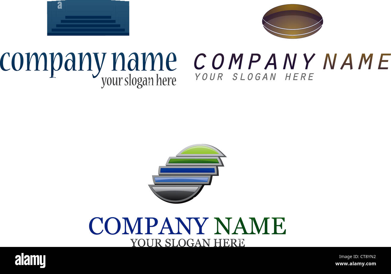 logo vector set Stock Photo - Alamy