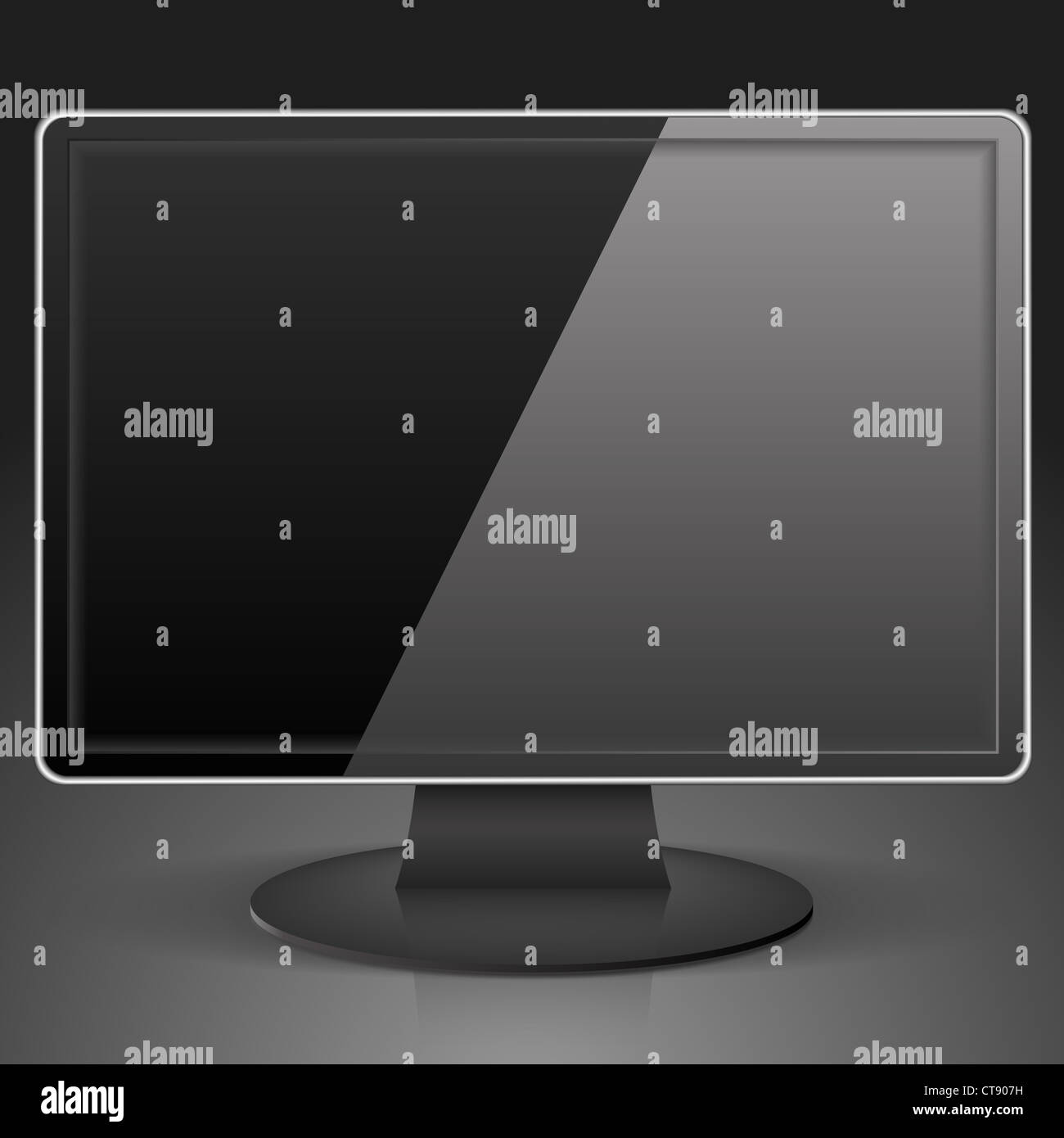 Black Computer Monitor Stock Photo - Alamy