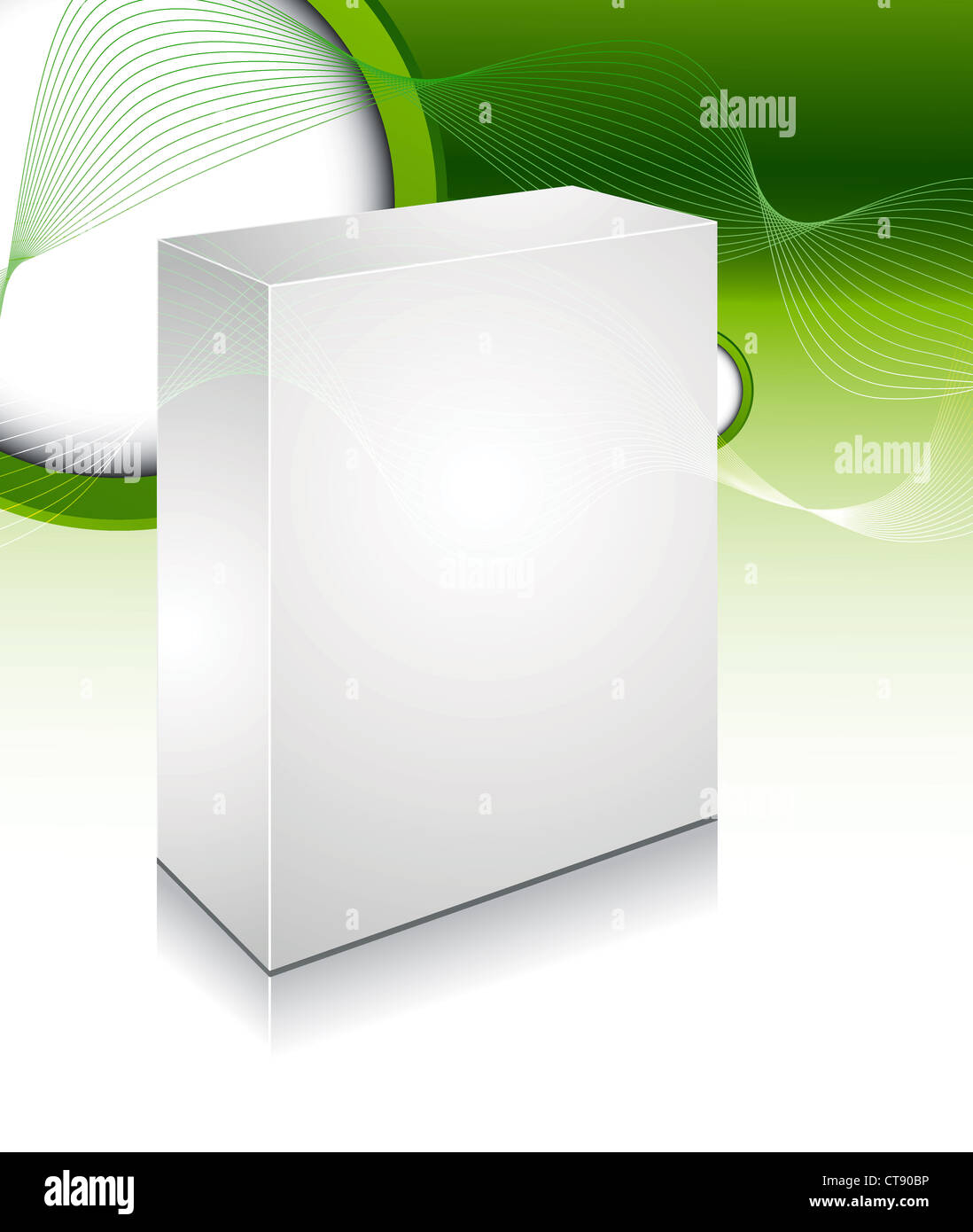 vector blank 3d box with abstract background Stock Photo - Alamy