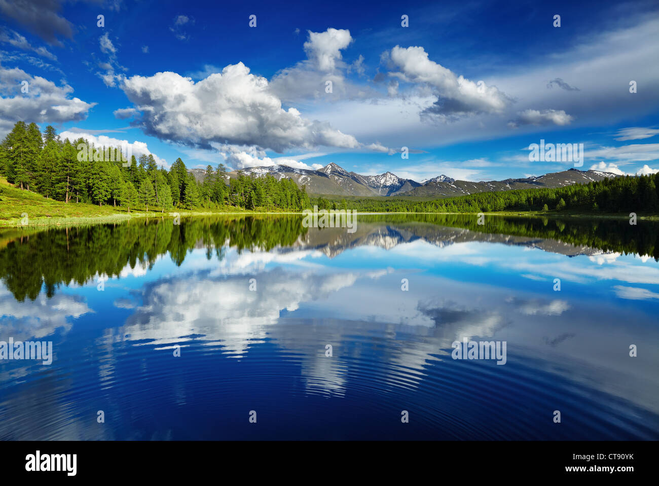 Beautiful lake in Altai mountains Stock Photo - Alamy