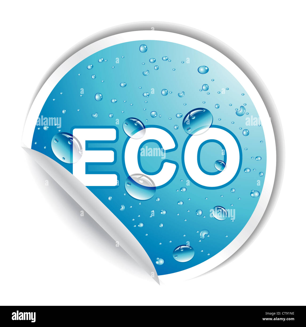 vector eco sticker Stock Photo - Alamy