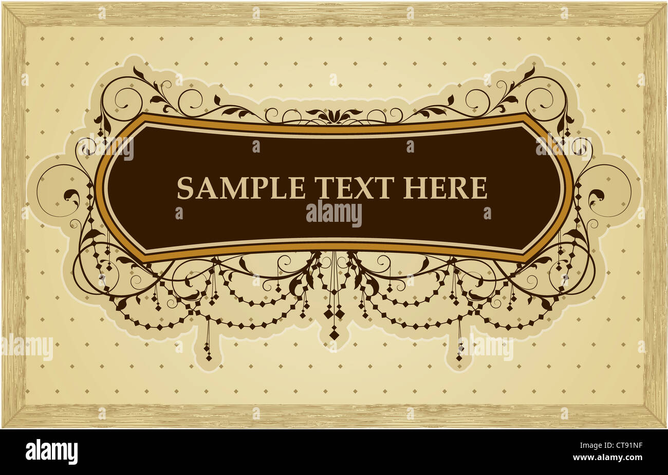 vintage label vector illustration Stock Photo - Alamy