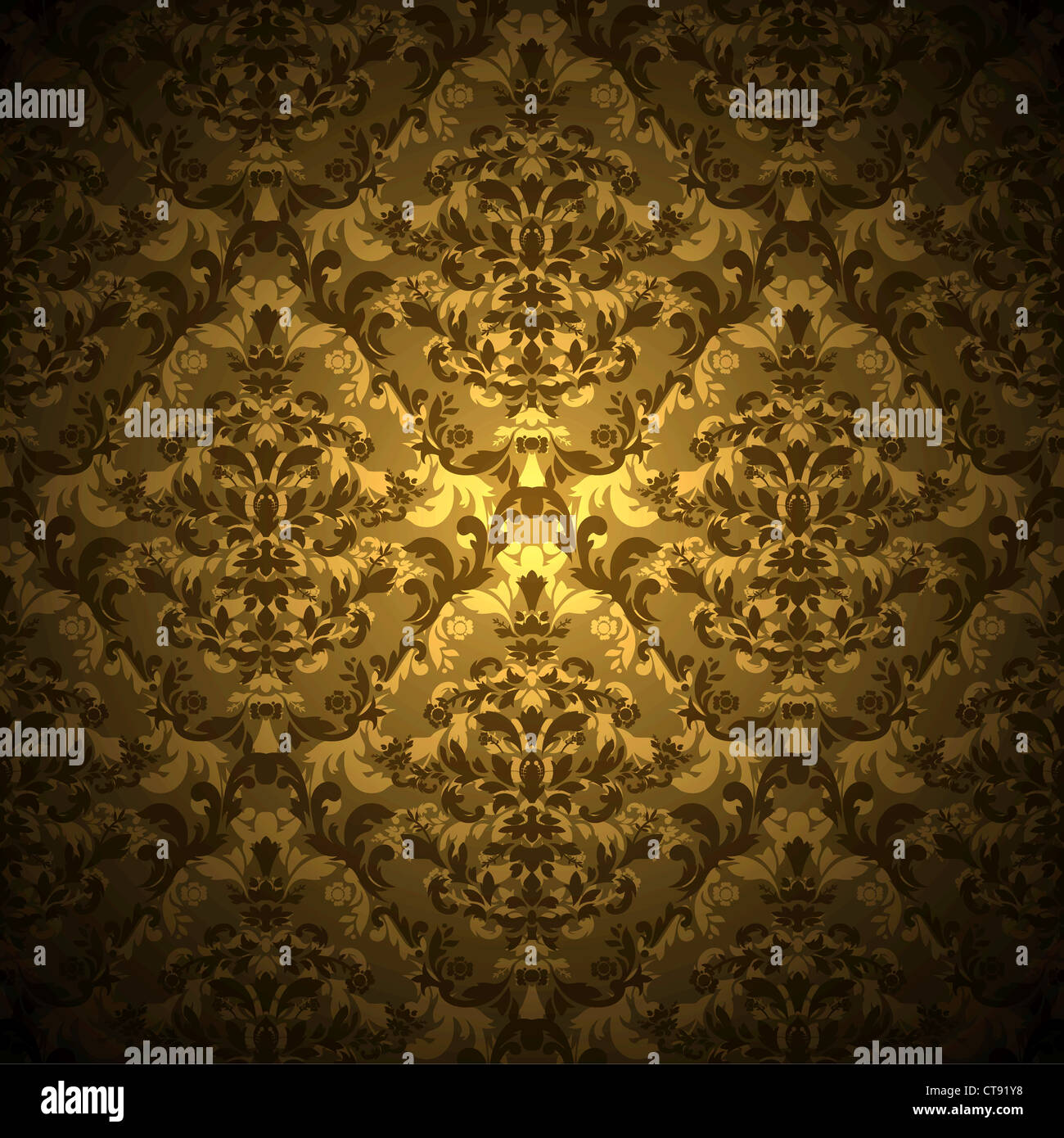 vector damask floral pattern Stock Photo - Alamy