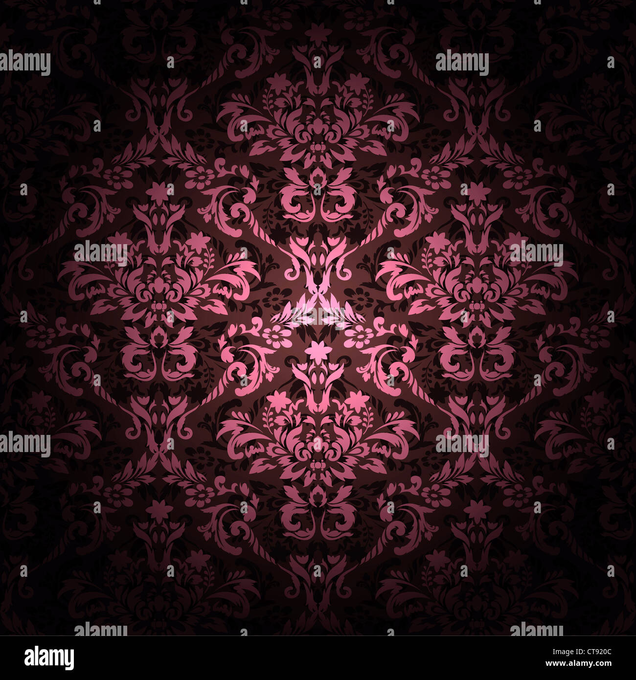 vector damask floral pattern Stock Photo - Alamy