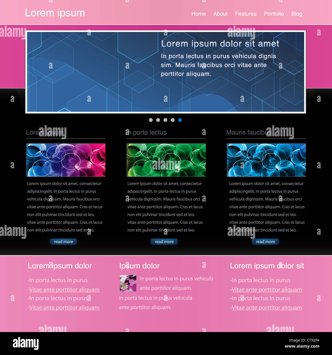 website template vector illustration Stock Photo - Alamy