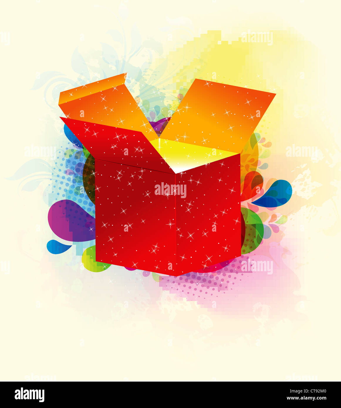 vector xmas greeting card Stock Photo - Alamy
