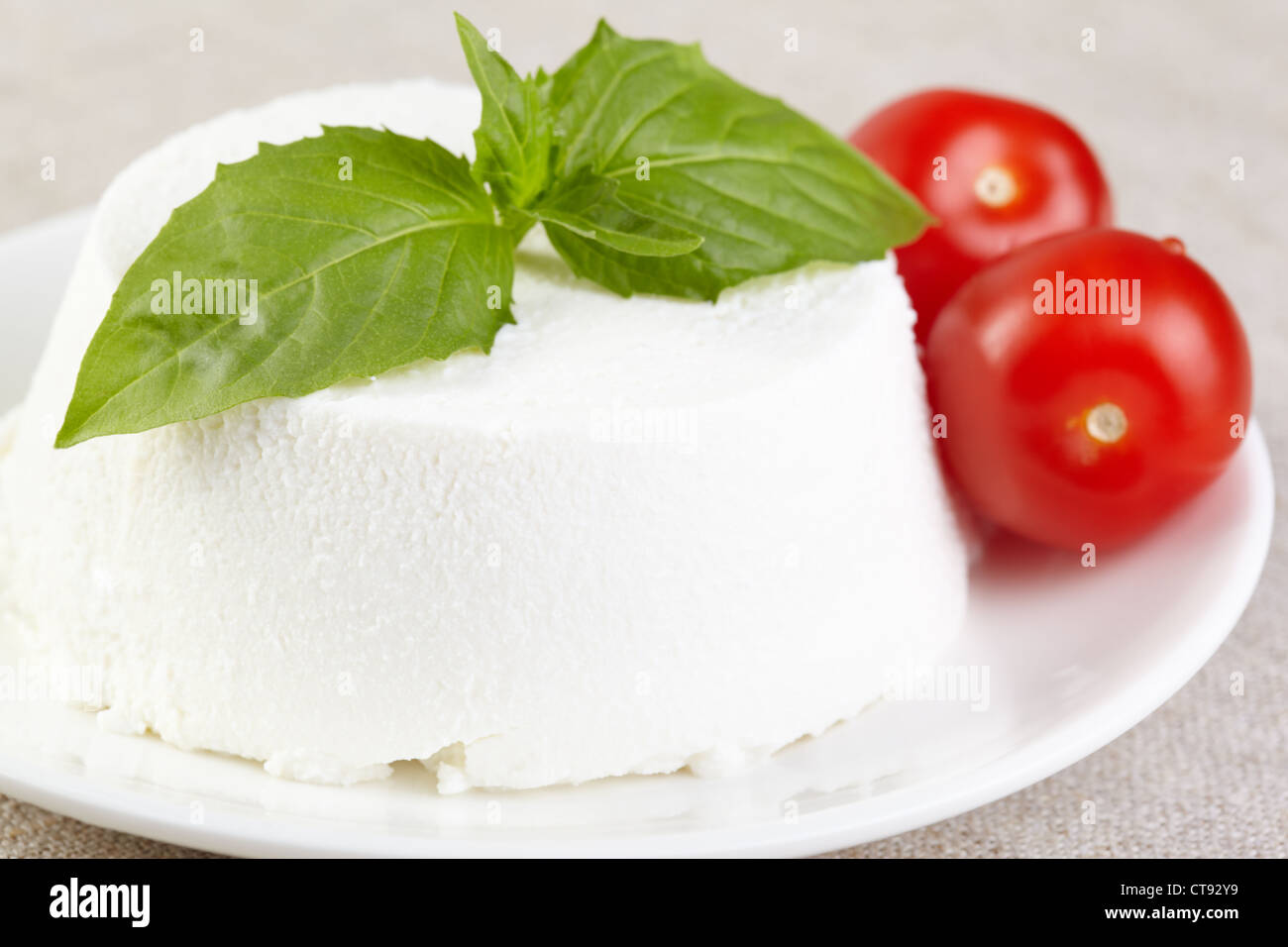 Soft white italian cheese ricotta hi-res stock photography and images ...