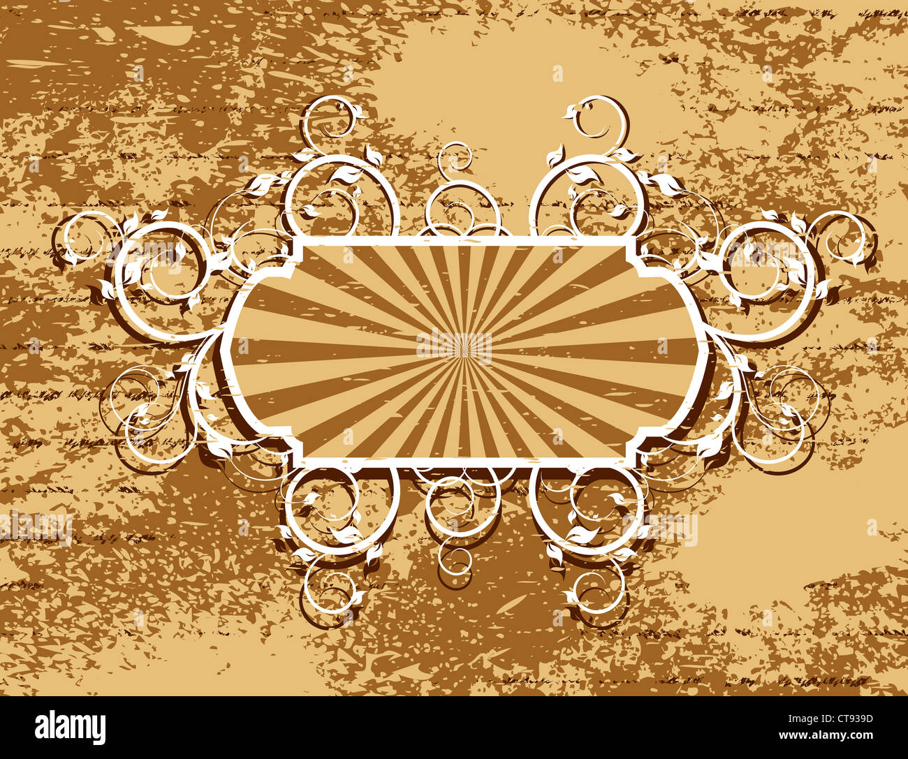 vintage floral frame Stock Photo - Alamy