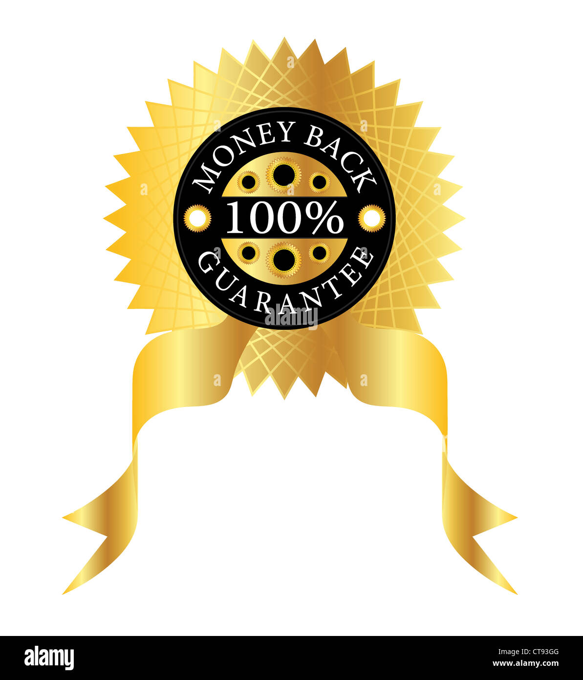 abstract illustration of a label with gold Stock Photo - Alamy