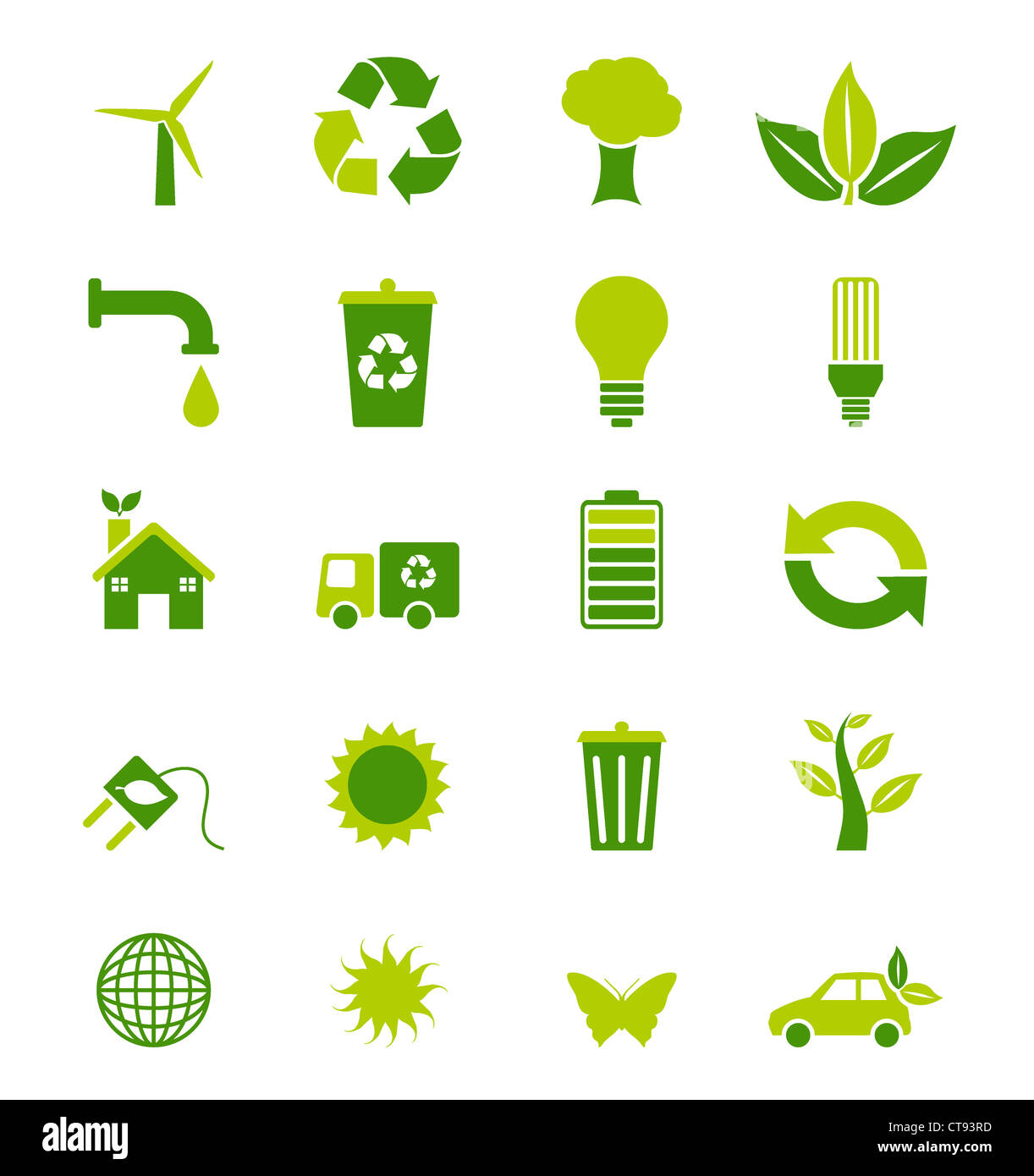 vector environmental symbols Stock Photo - Alamy