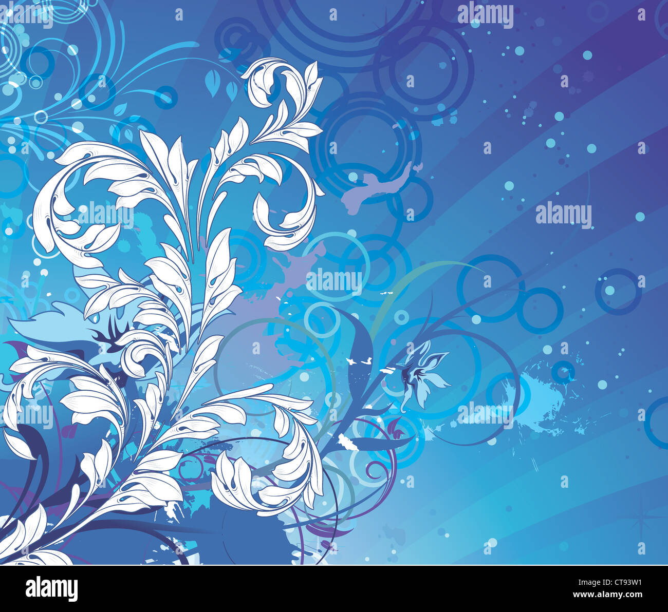 vector abstract floral background Stock Photo - Alamy