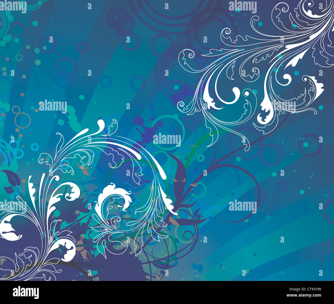 vector abstract floral background Stock Photo - Alamy