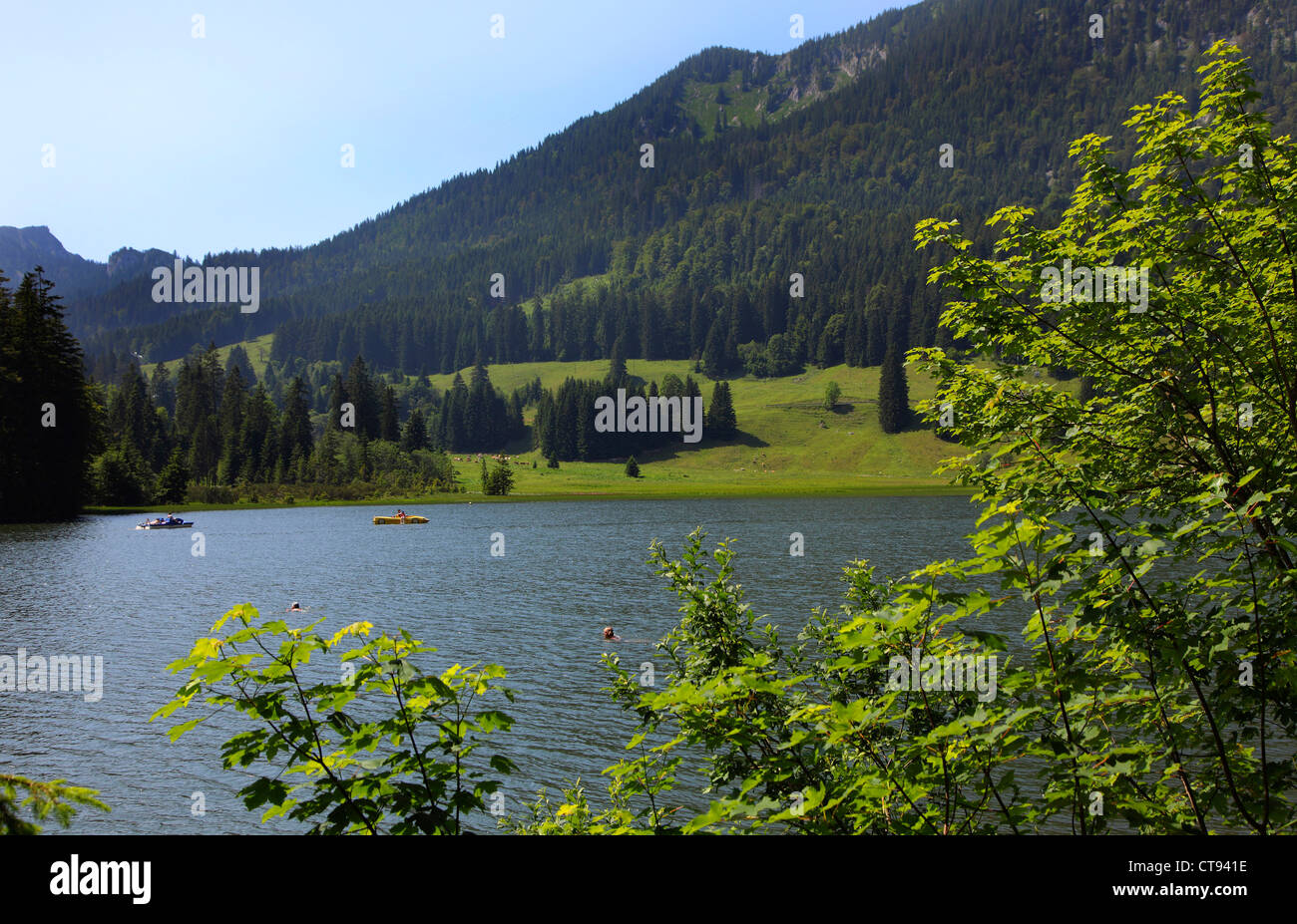 Spitzingsee lake. An alpine lake in the Bavarian alps Stock Photo - Alamy