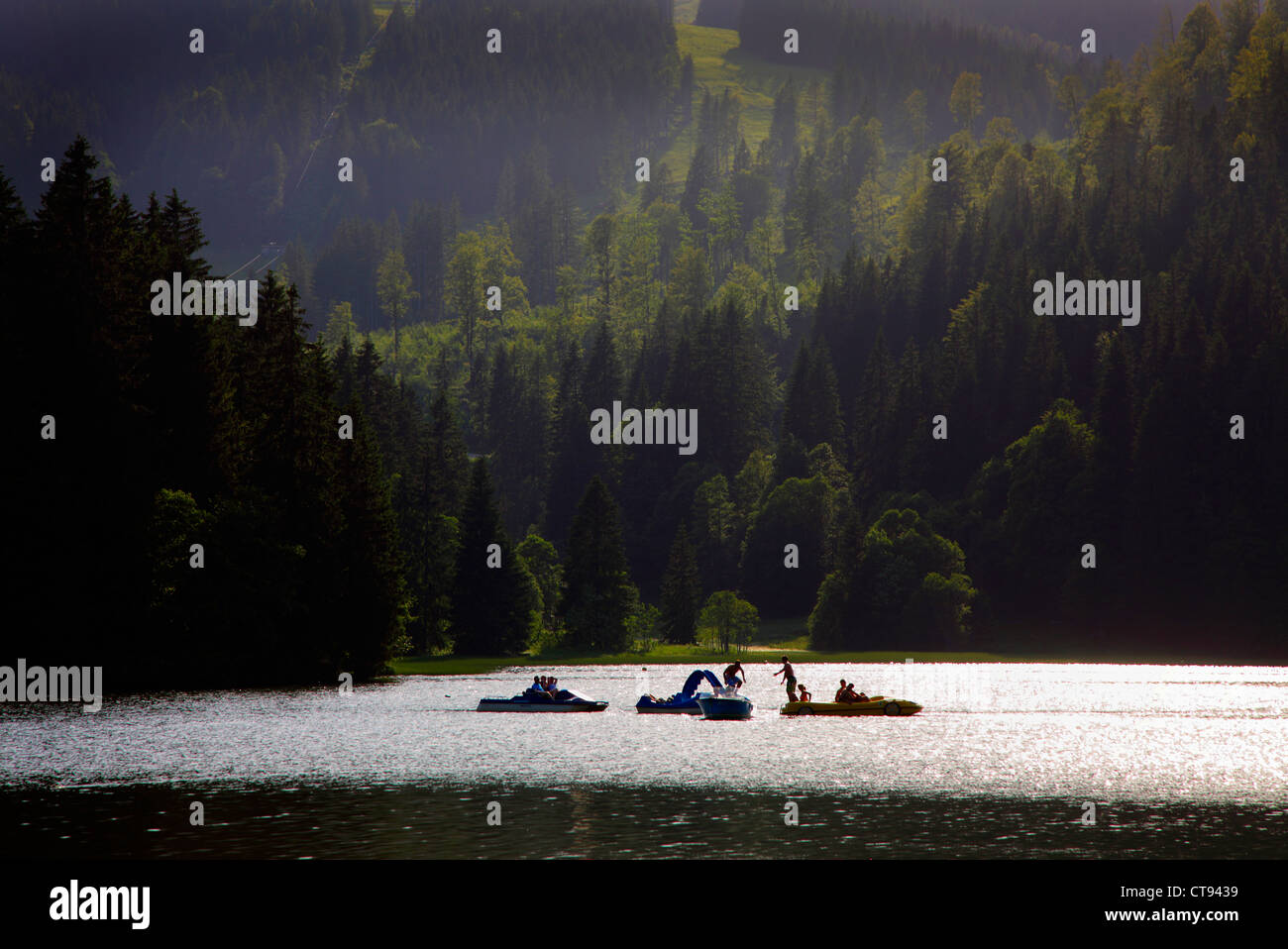 Spitzingsee lake. An alpine lake in the Bavarian alps Stock Photo - Alamy