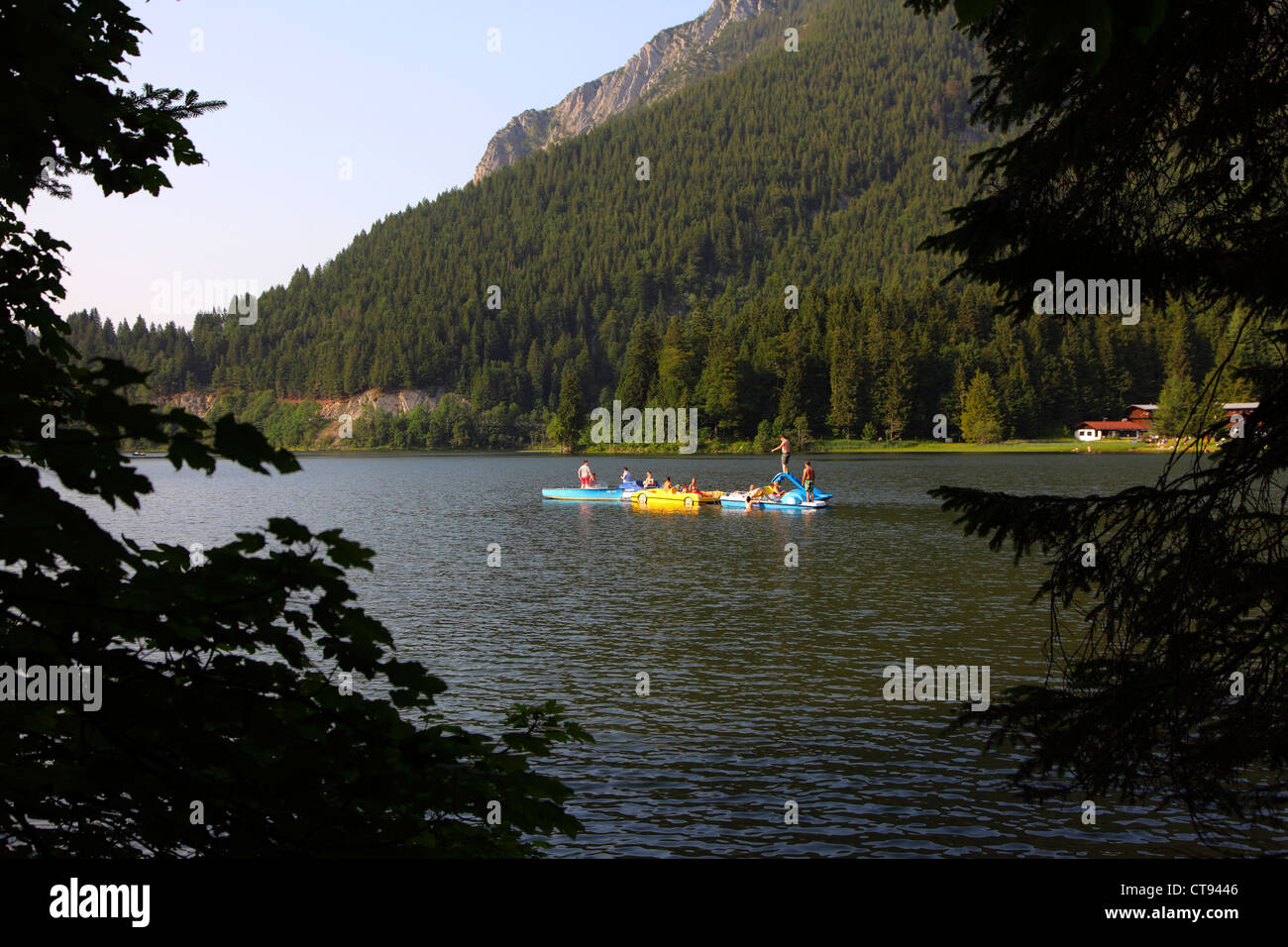 Spitzingsee lake. An alpine lake in the Bavarian alps Stock Photo - Alamy