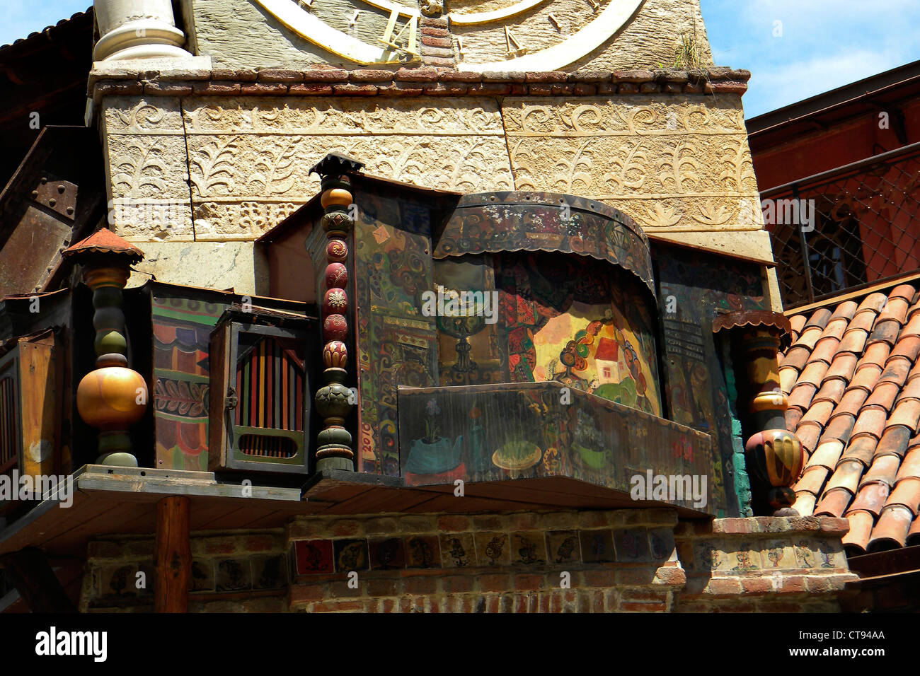 Georgia, Tbilisi, clock tower Stock Photo - Alamy