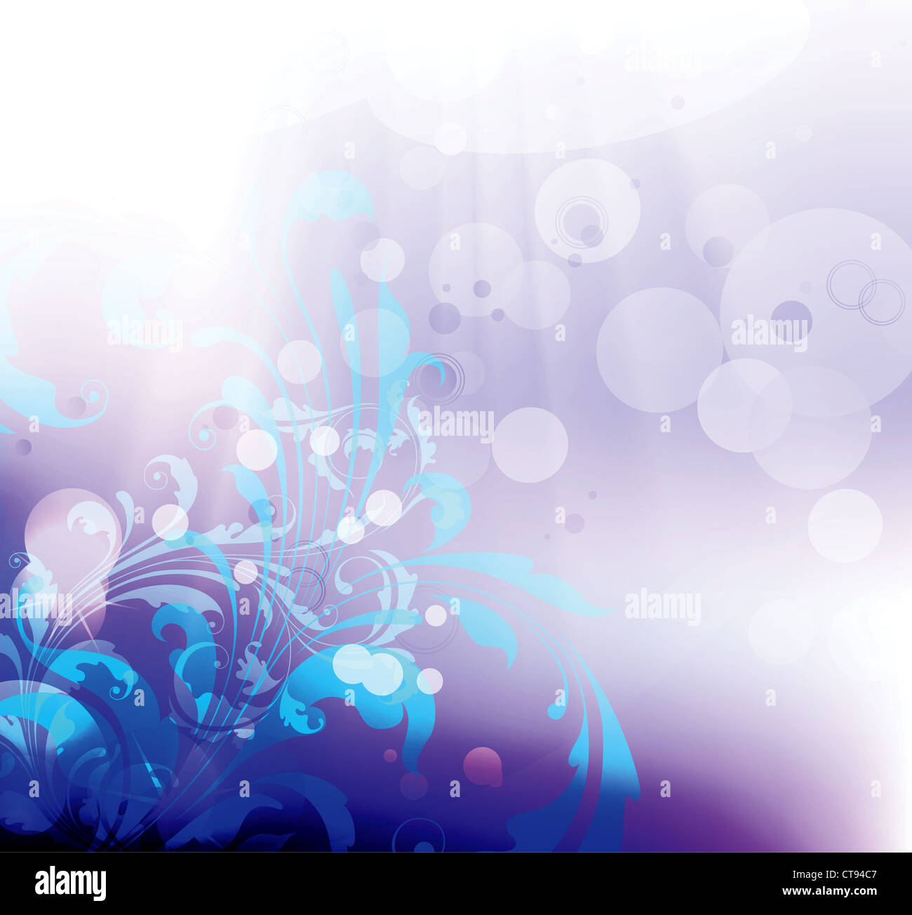 vector abstract background with floral Stock Photo - Alamy