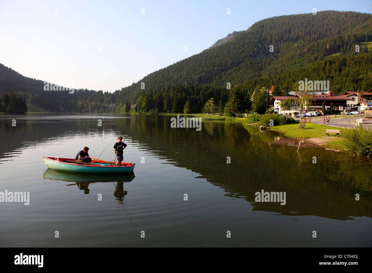 Spitzingsee lake. An alpine lake in the Bavarian alps Stock Photo - Alamy