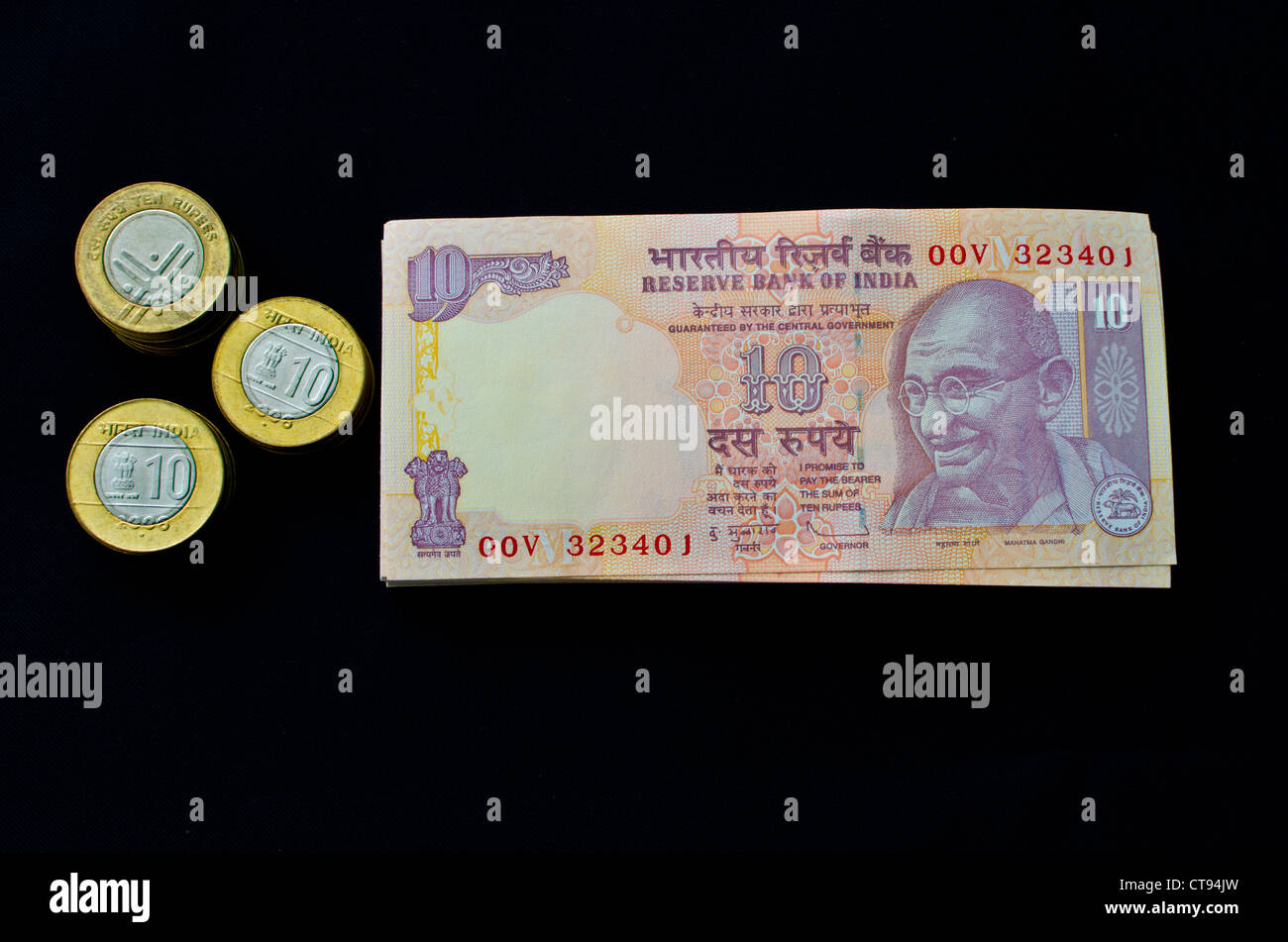 Indian 10 Rupee Note High Resolution Stock Photography and Images - Alamy