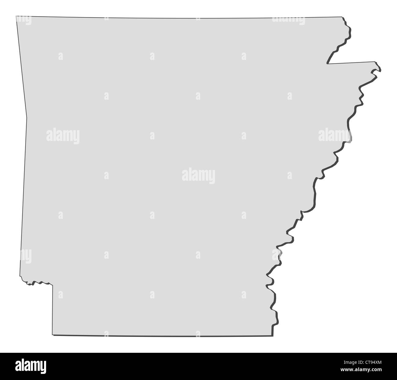 Arkansas ar state map hi-res stock photography and images - Alamy
