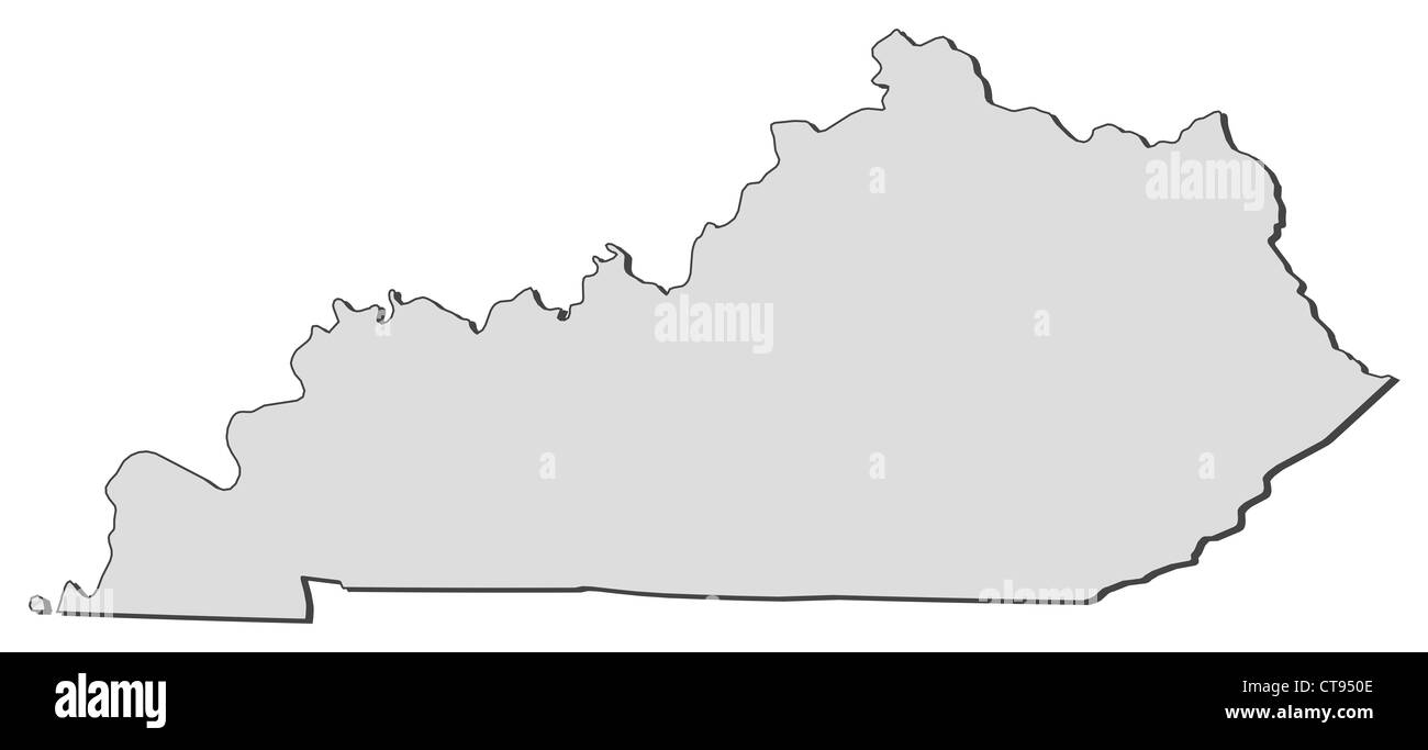 Kentucky outline Black and White Stock Photos & Images - Alamy