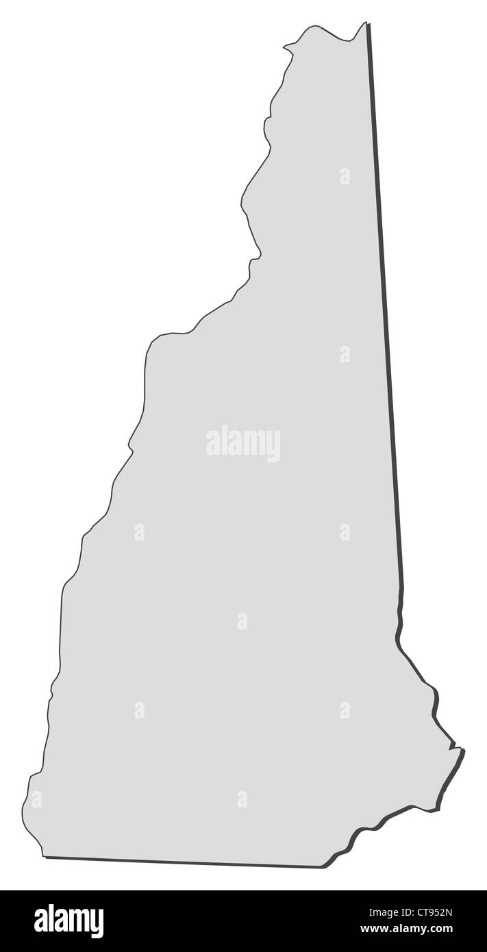 New hampshire outline vector Black and White Stock Photos & Images - Alamy