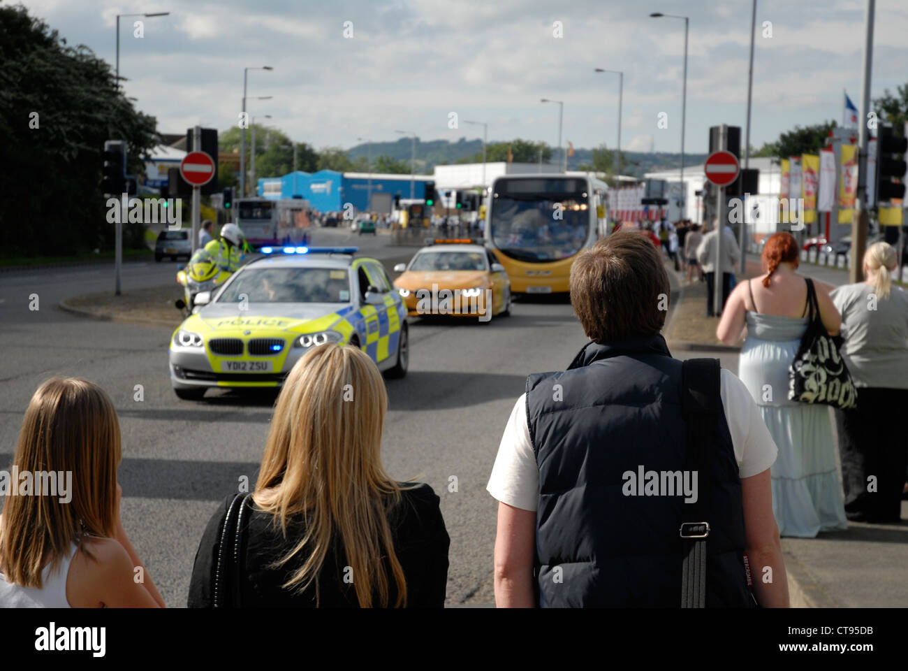 Olympic relay vehicles hi-res stock photography and images - Alamy