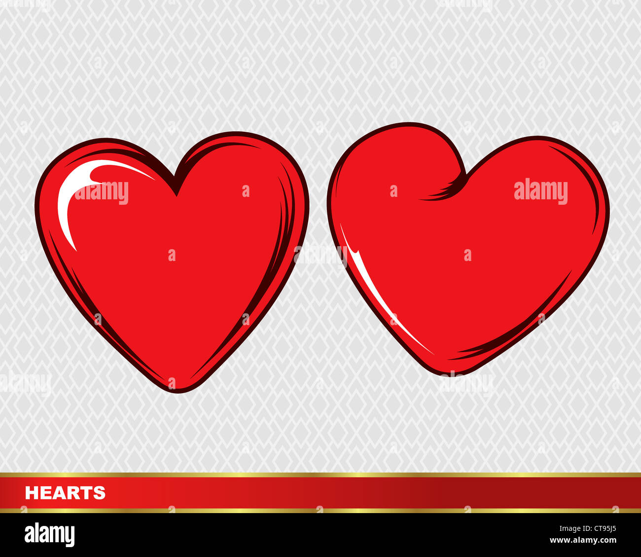 vector hearts set Stock Photo - Alamy