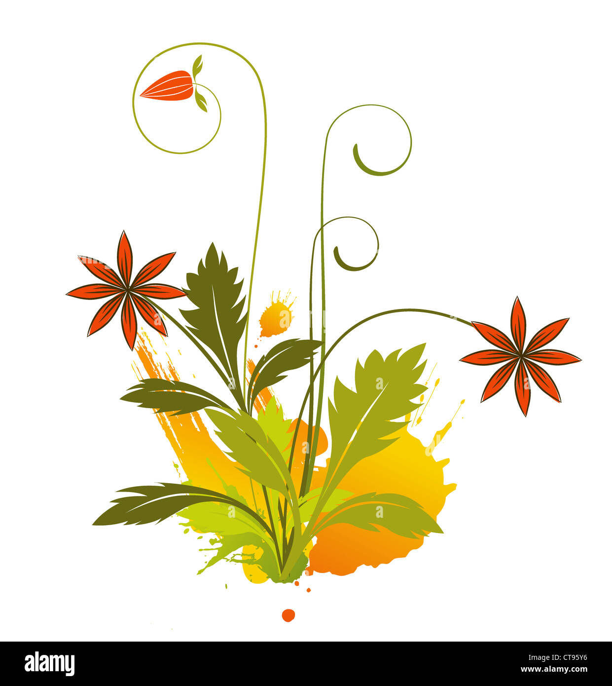 vector floral design Stock Photo - Alamy