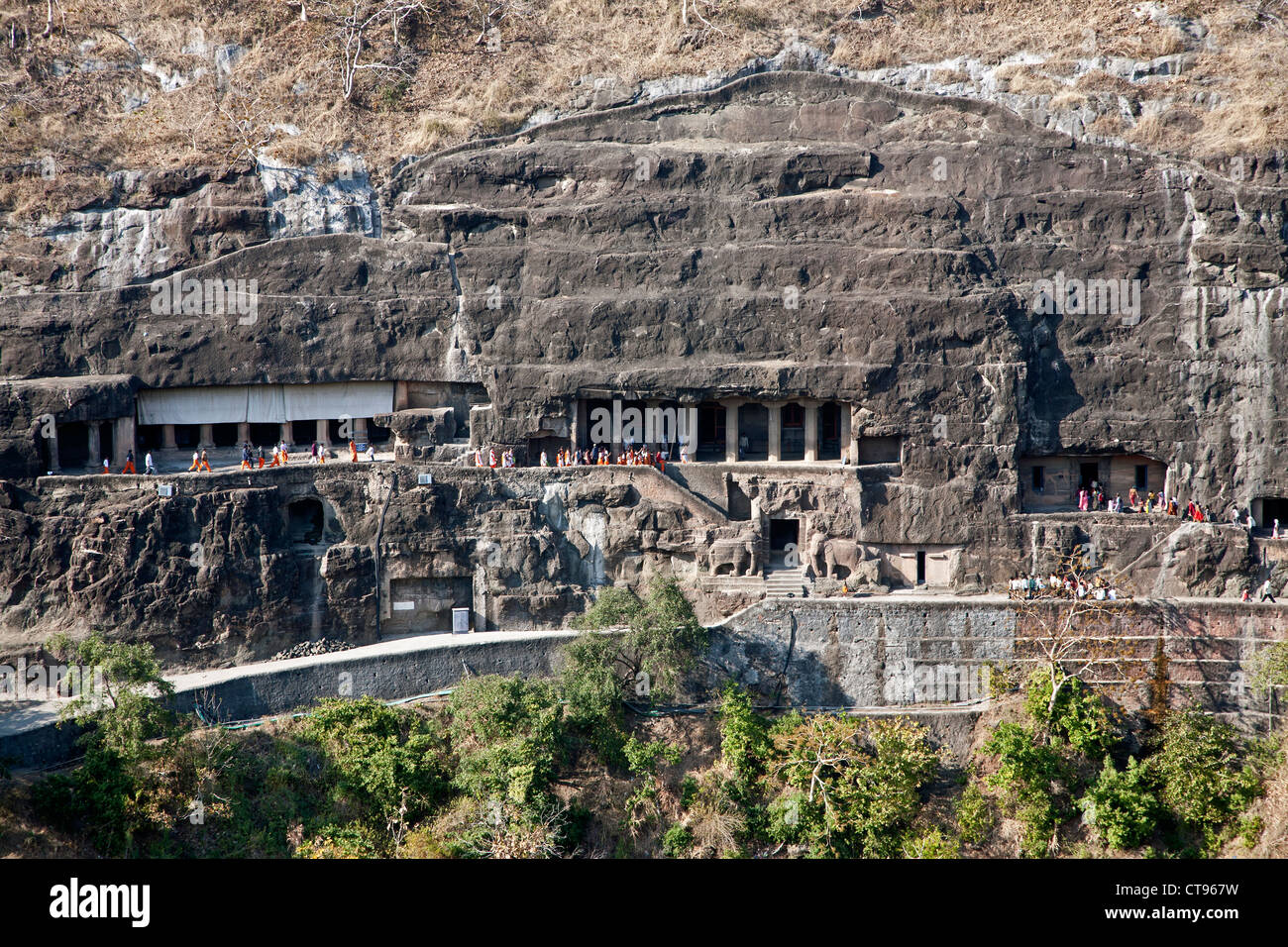 Ajanta caves. Maharashtra. India Stock Photo - Alamy