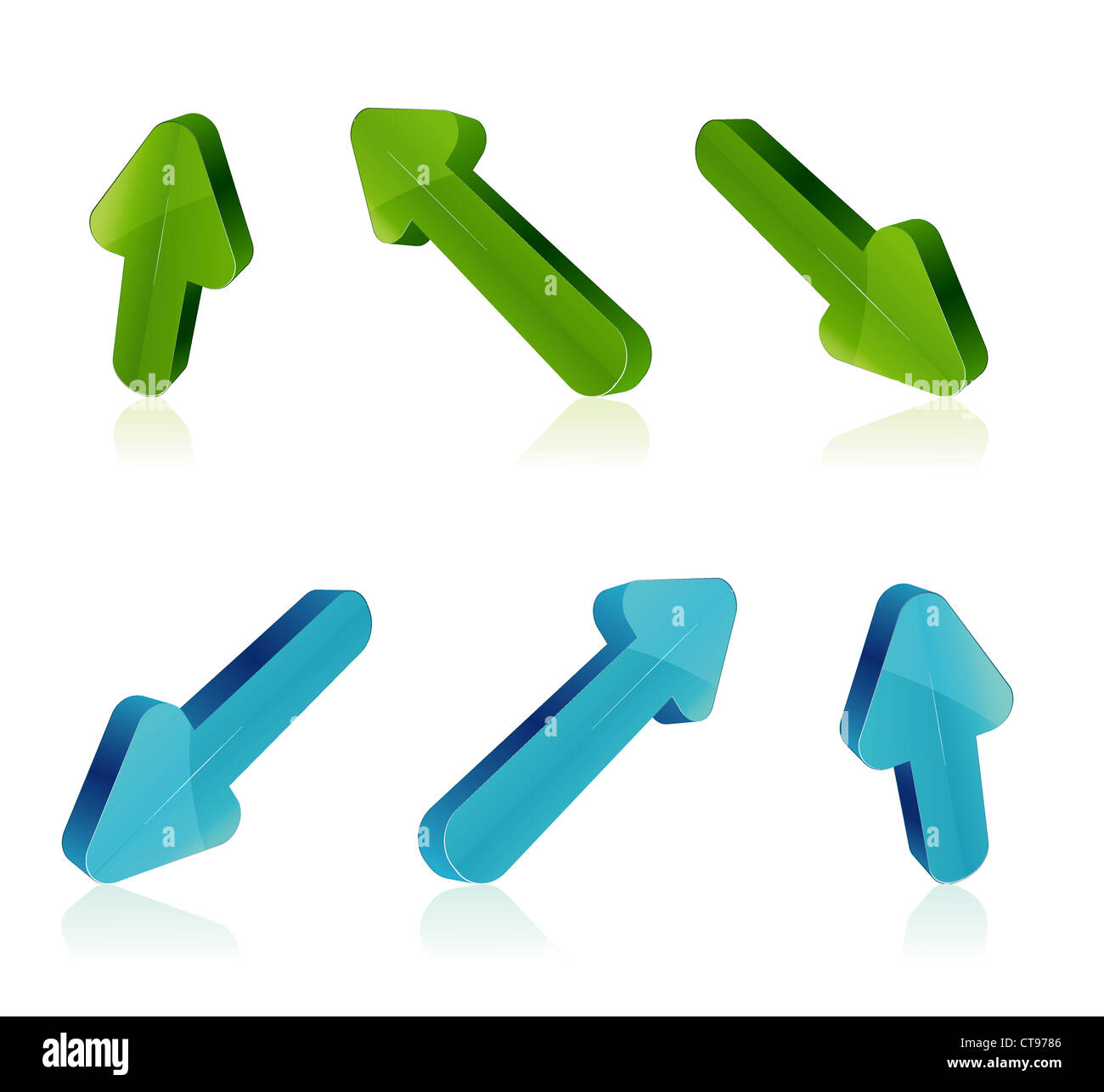 vector 3d arrows Stock Photo - Alamy