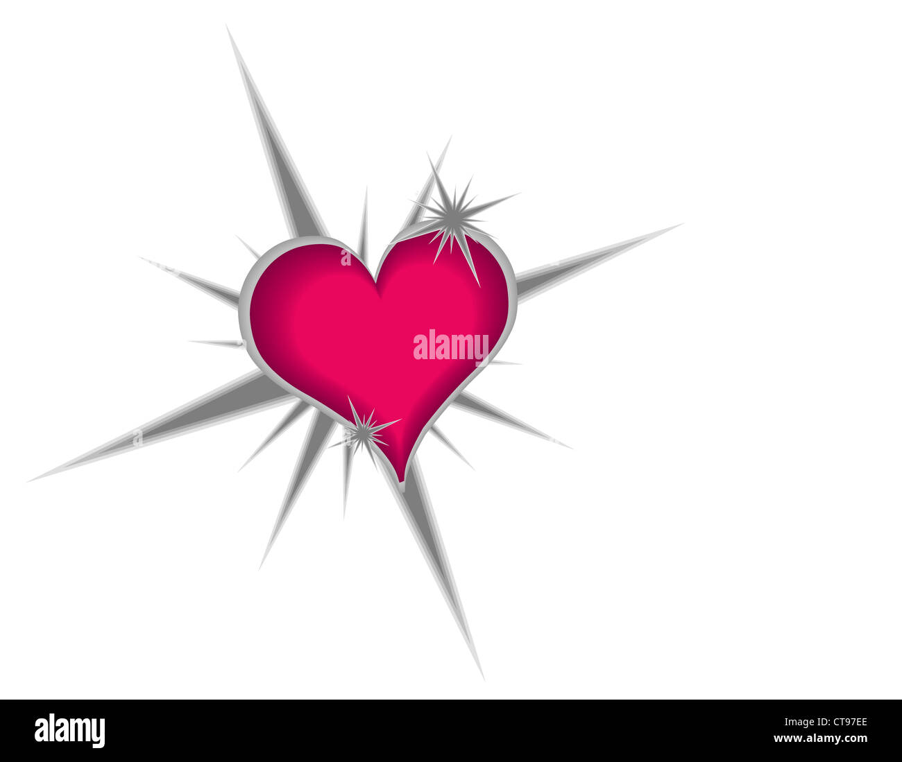 Shining heart Cut Out Stock Images & Pictures - Alamy