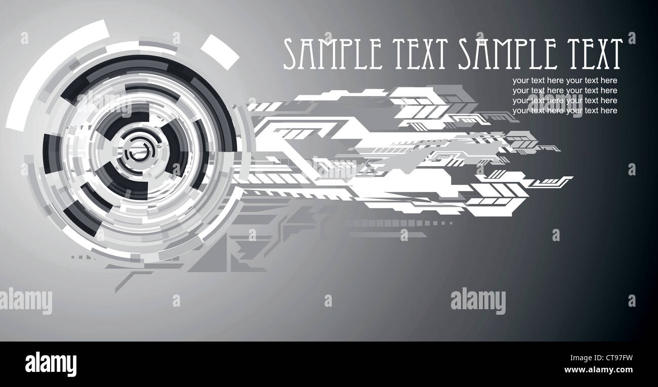 abstract illustration of a high tech background Stock Photo - Alamy