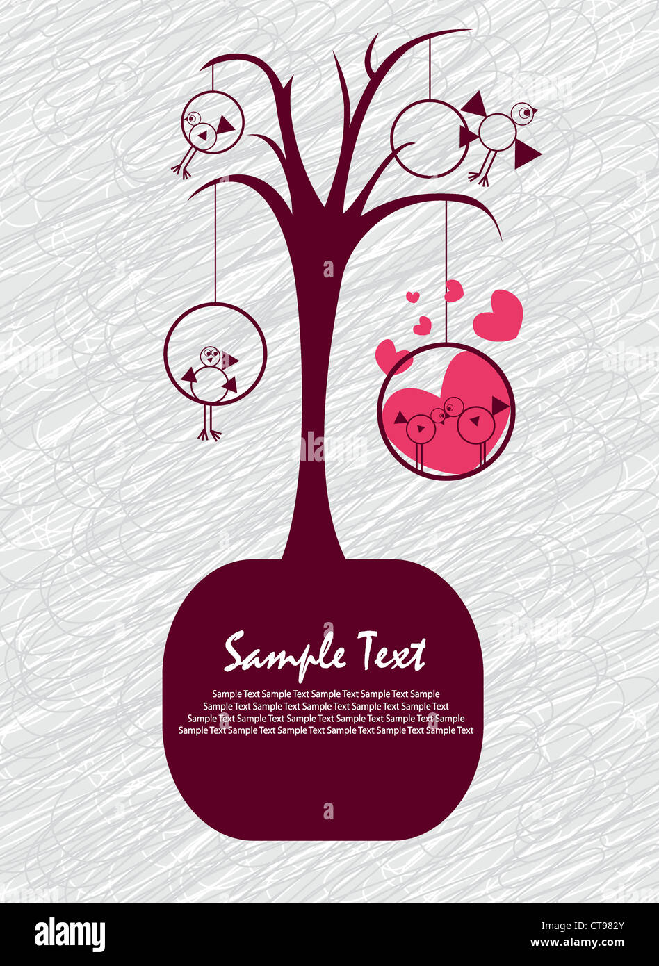 abstract tree vector illustration Stock Photo - Alamy