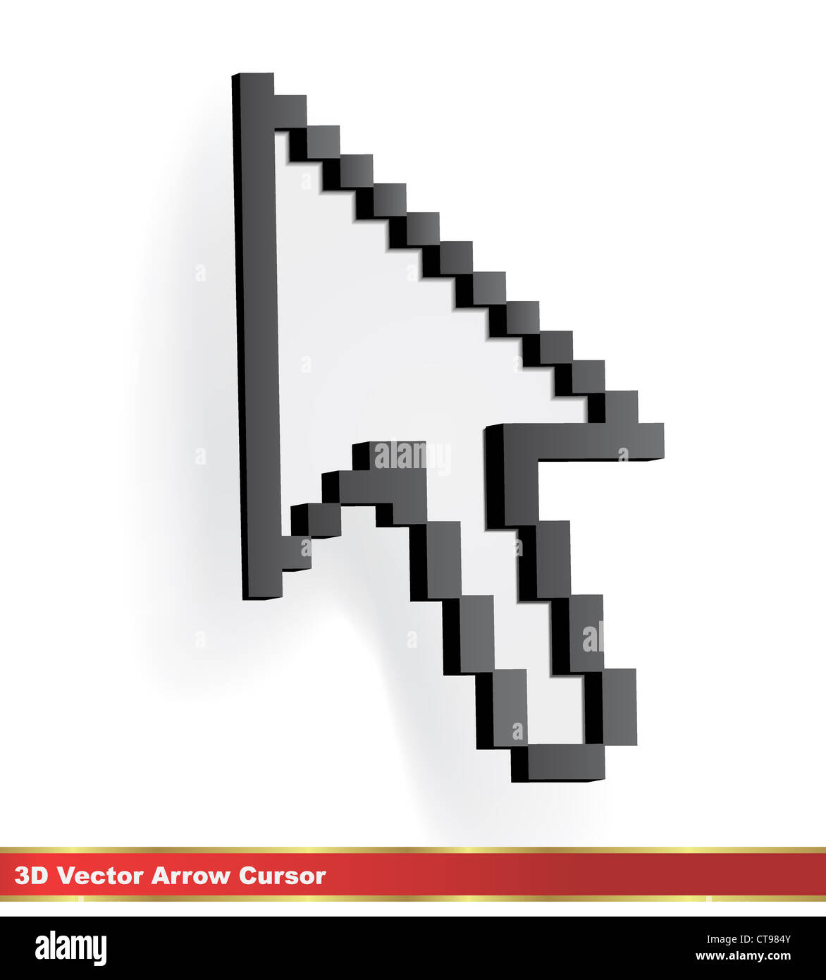 3d vector arrow cursor Stock Photo - Alamy