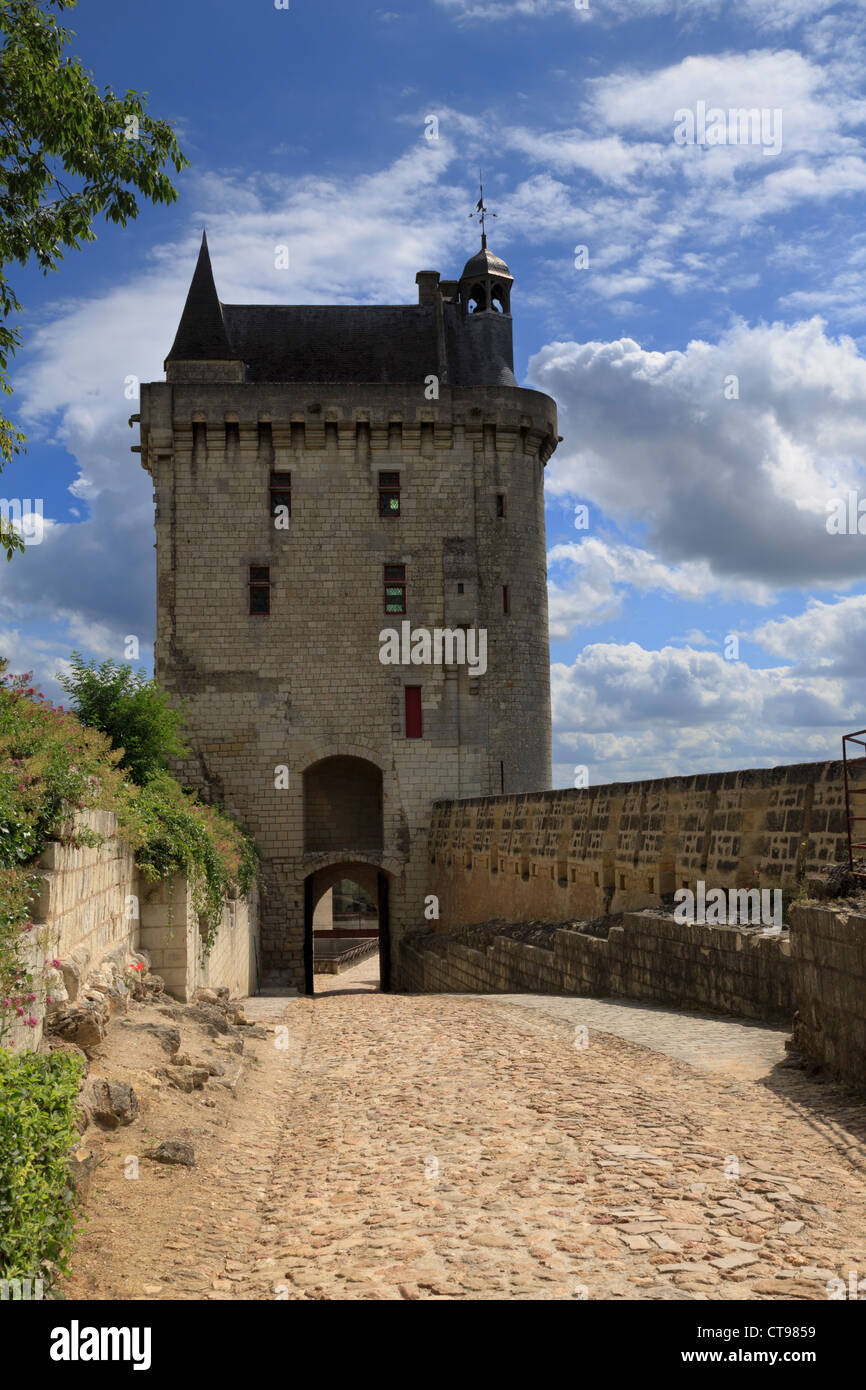 Tour de l'Horloge, Chateau Chinon, Loire Valley, France. The medieval ...
