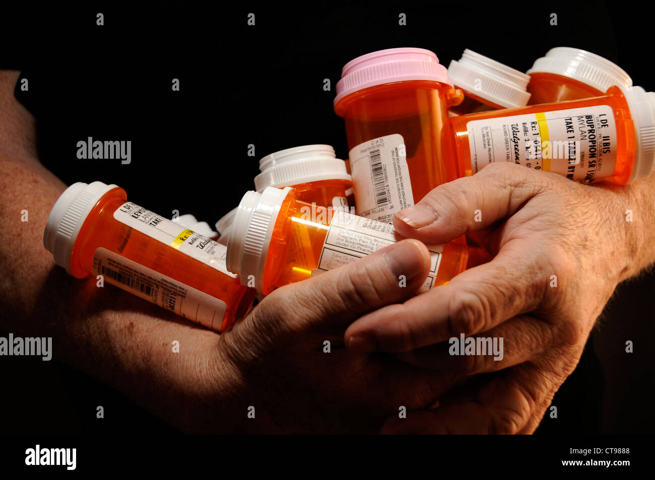 Medications taken by a patient with chronic illness Stock Photo - Alamy