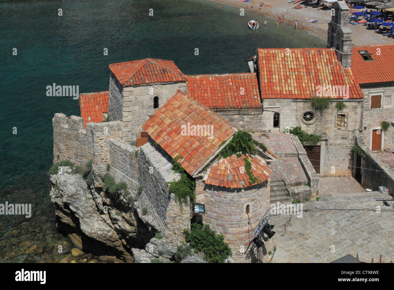 Montenegro Budva, Santa Maria in Punta church Stock Photo - Alamy